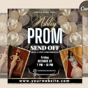 Prom Invitation Flyer, Prom Event Flyer, Prom Invitation, Prom Event ...