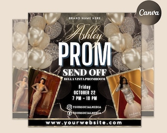 Prom Invitation Flyer, Prom Event Flyer, Prom Invitation, Prom Event ...
