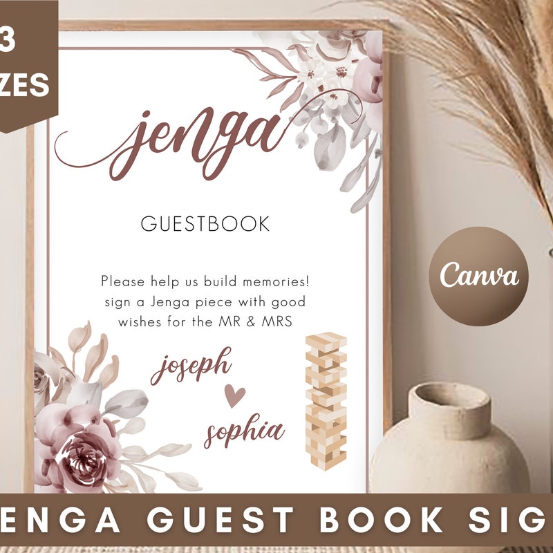 Jenga Wedding Sign - Etsy