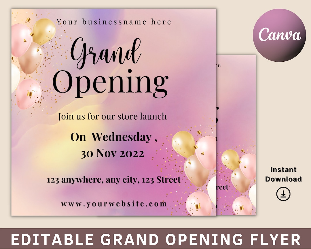 Grand Opening Invite, Grand Opening Launch, Grand Opening Flyer, Grand ...