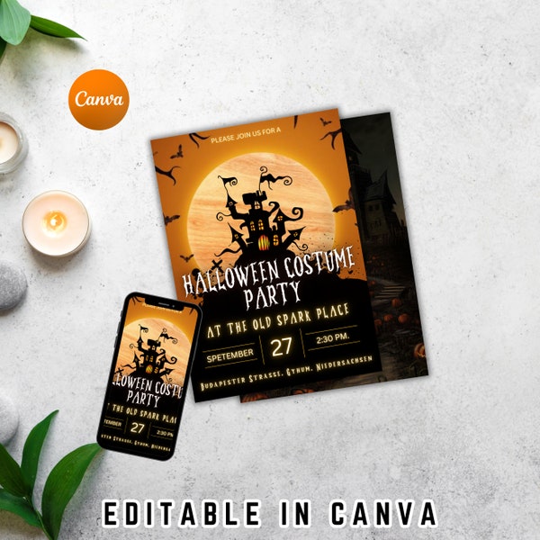 Haunted House Birthday Party Invitations - Etsy