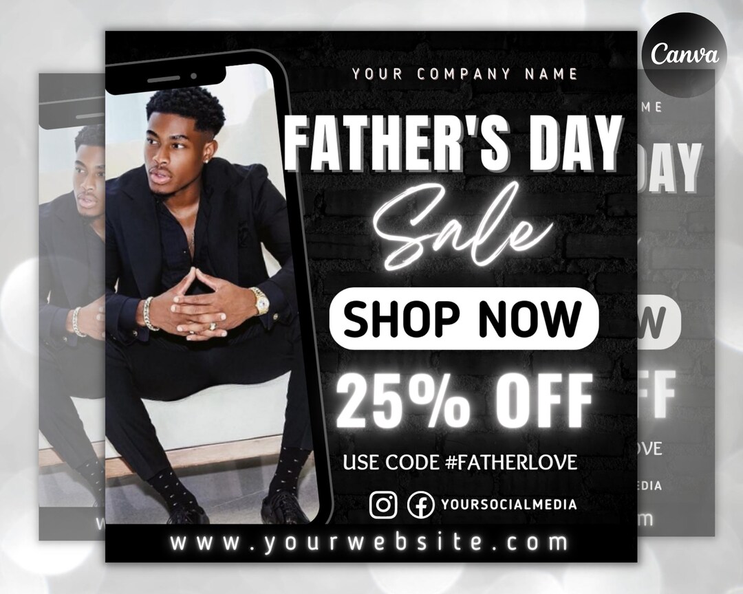 Father's Day Sale Flyer, Hair Nails Lashes Mua Flyer, Wig Install Flyer ...