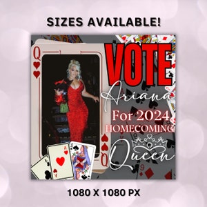Vote Homecoming Queen Flyer, Homecoming Flyer, Campaign Flyer, Class ...