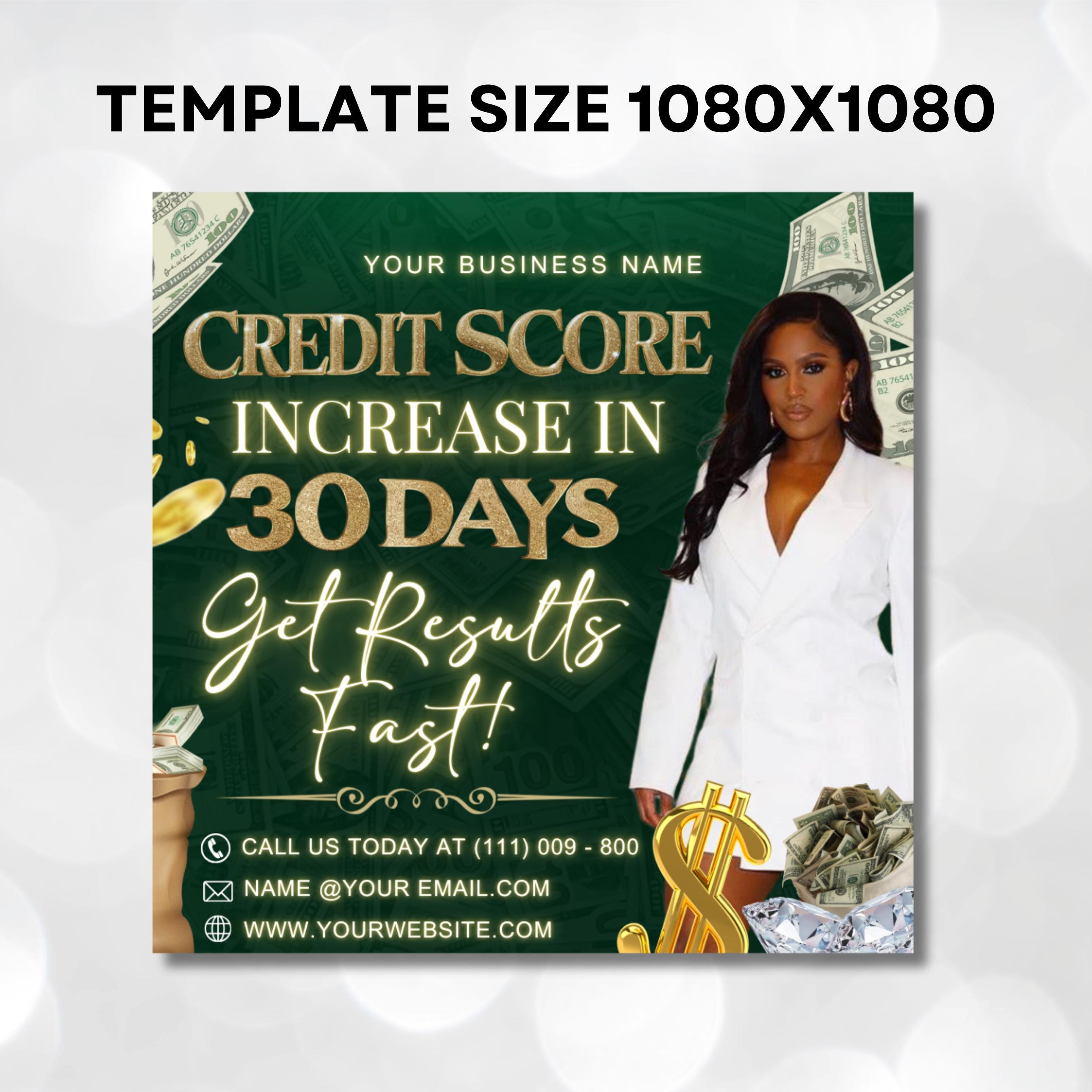 Credit Repair Flyer Bundle , DIY Flyer Template Design, Editable Flyer ...