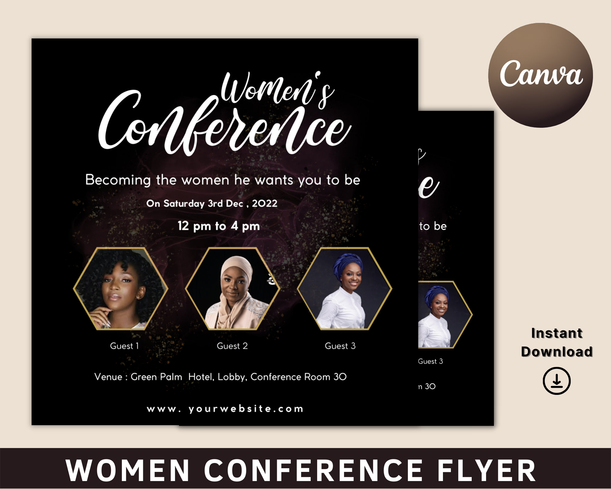 Women Empowerment Flyer Women Conference Flyer Women Event - Etsy