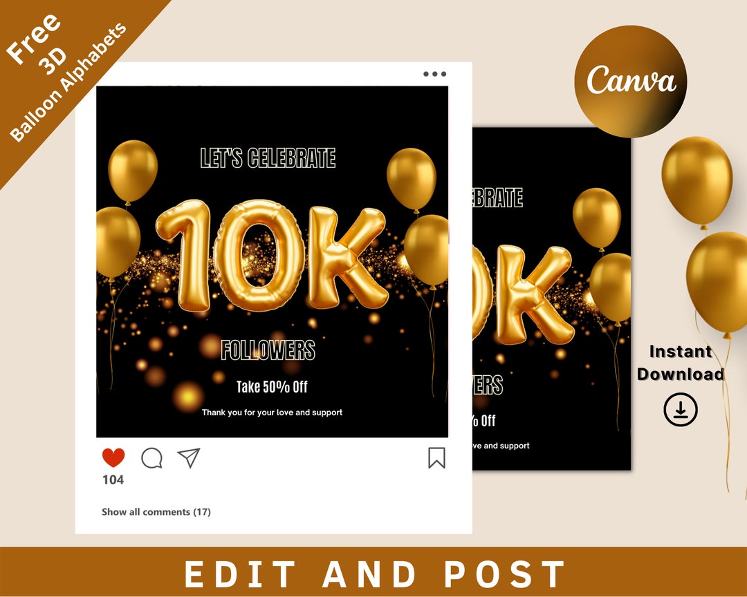 Social Media Followers Flyer, Thank You Flyer, Anniversary Flyer ...