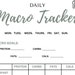 Macronutrient Tracker - Etsy