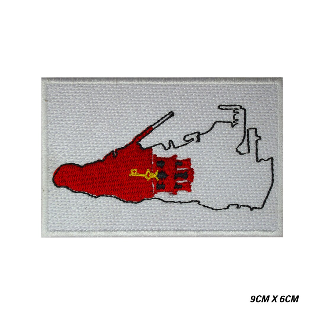 GIBRALTAR Country Map Flag Logo Iron-on Patch, Vinyl Player Badge, Vintage Decorative Patch, DIY ...