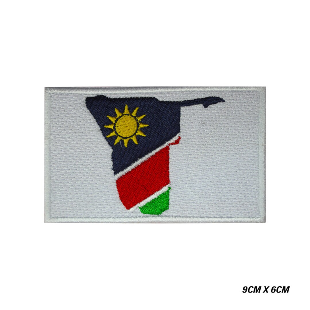 NAMIBIA Country Map Flag Logo Iron-on Patch, Vinyl Player Badge, Vintage Decorative Patch, DIY ...
