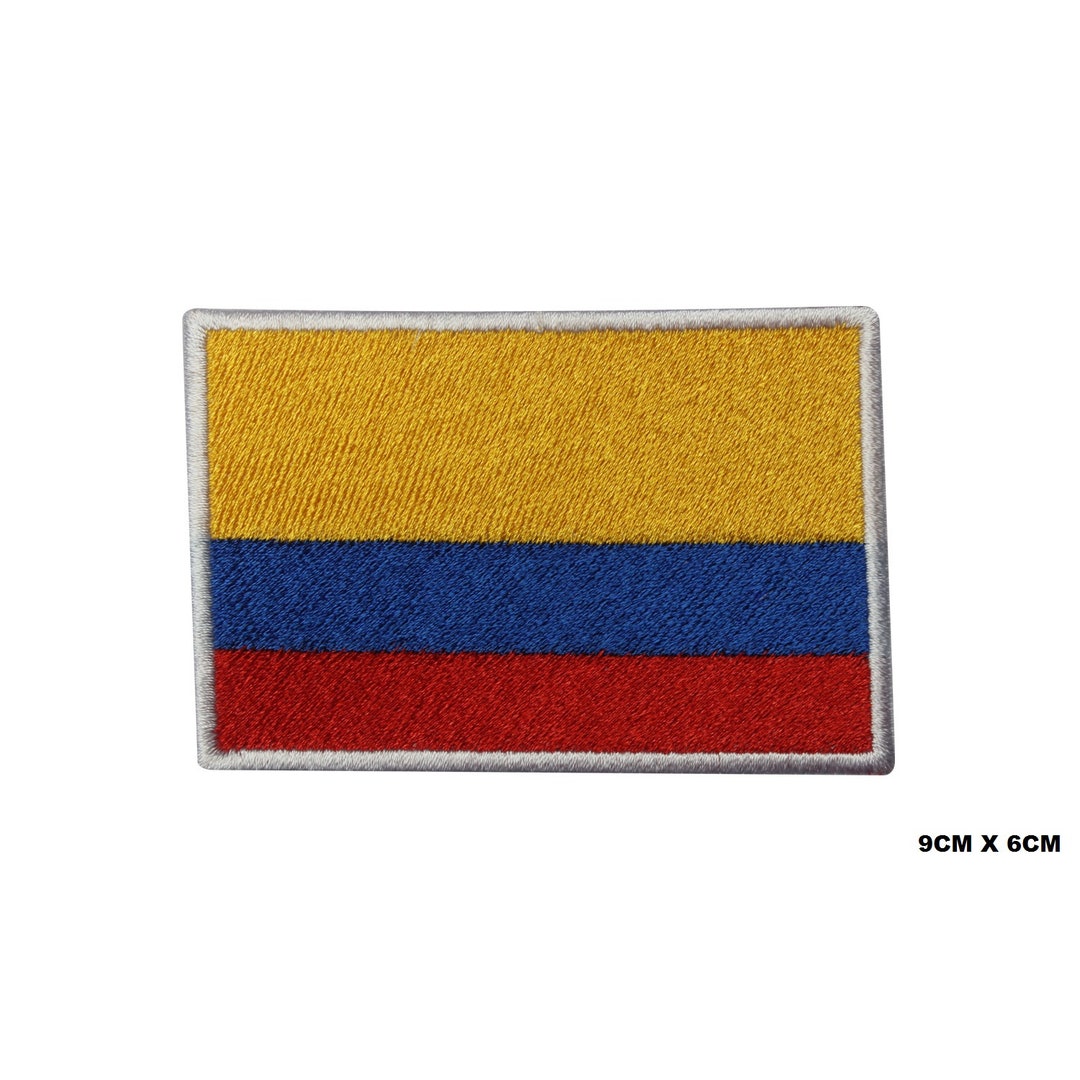 COLOMBIA Country Flag Iron-on Patch, Vinyl Player Badge, Vintage Decorative Patch, DIY ...