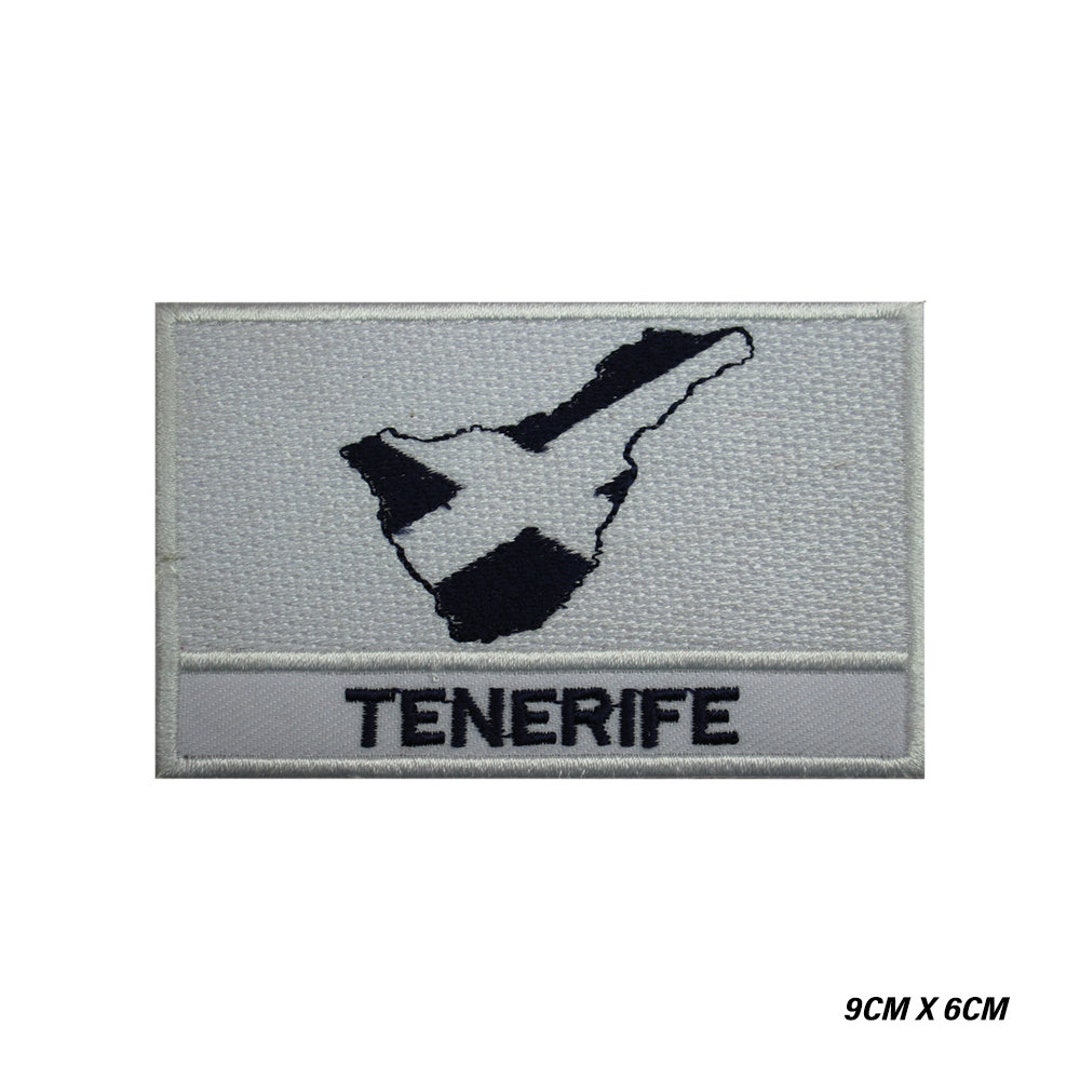 TENERIFE Island Map Flag Logo Iron-on Patch, Vinyl Player Badge ...