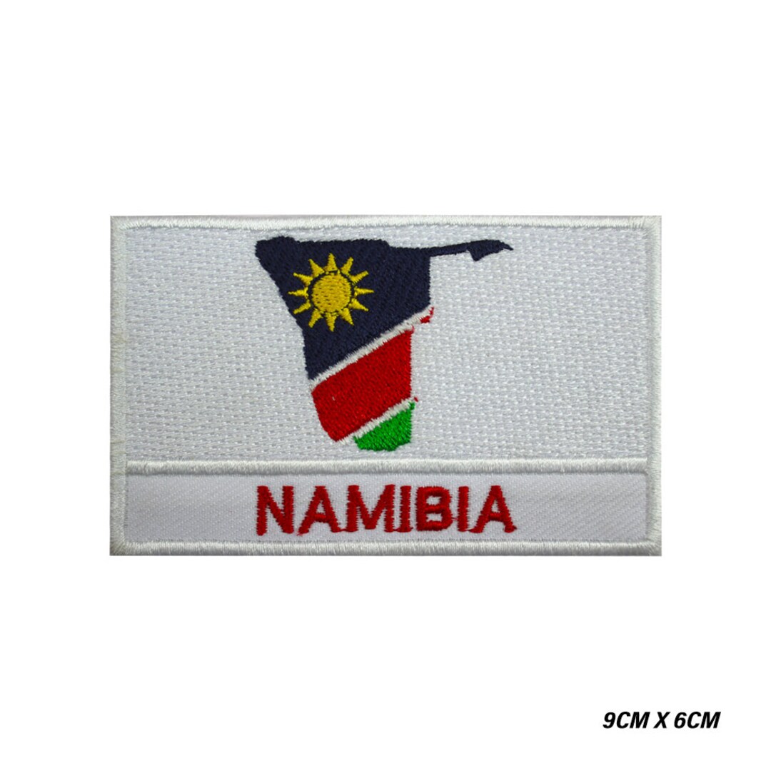 NAMIBIA Country Map Flag Logo Iron-on Patch, Vinyl Player Badge ...