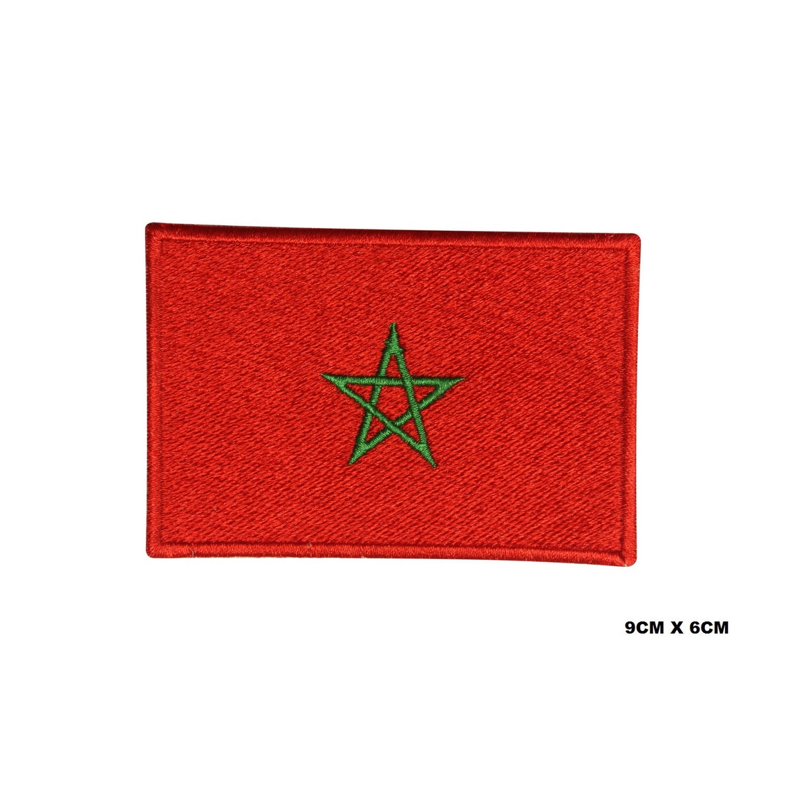 MOROCCO Country Flag Iron-on Patch, Vinyl Player Badge, Vintage ...