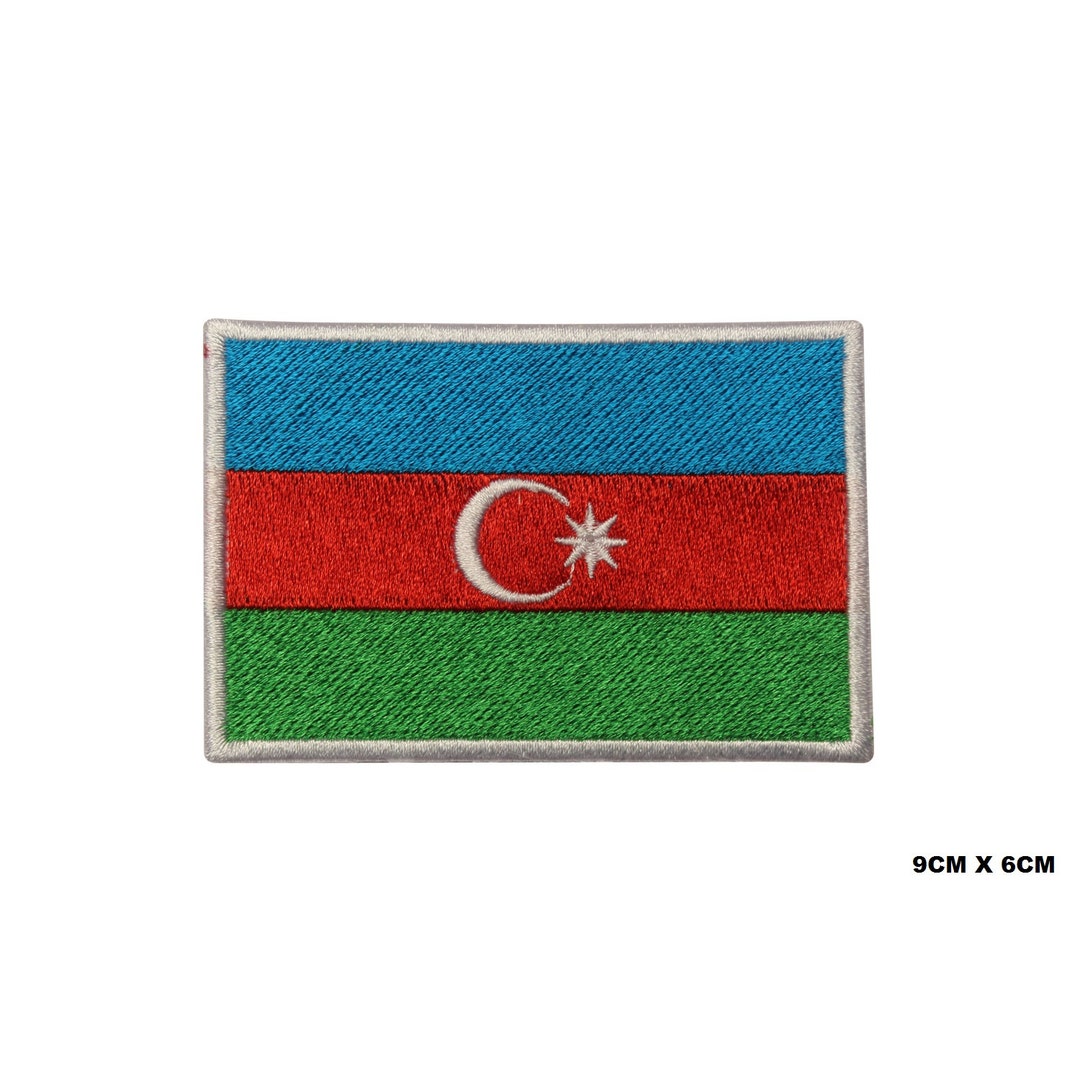 AZERBAIJAN Country Flag Iron-on Patch Vinyl Player Badge - Etsy