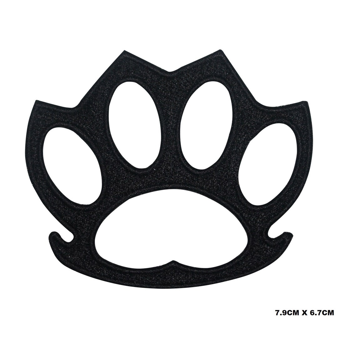 Knuckle Duster Logo Iron-on Patch, Vinyl Player Badge, Vintage ...
