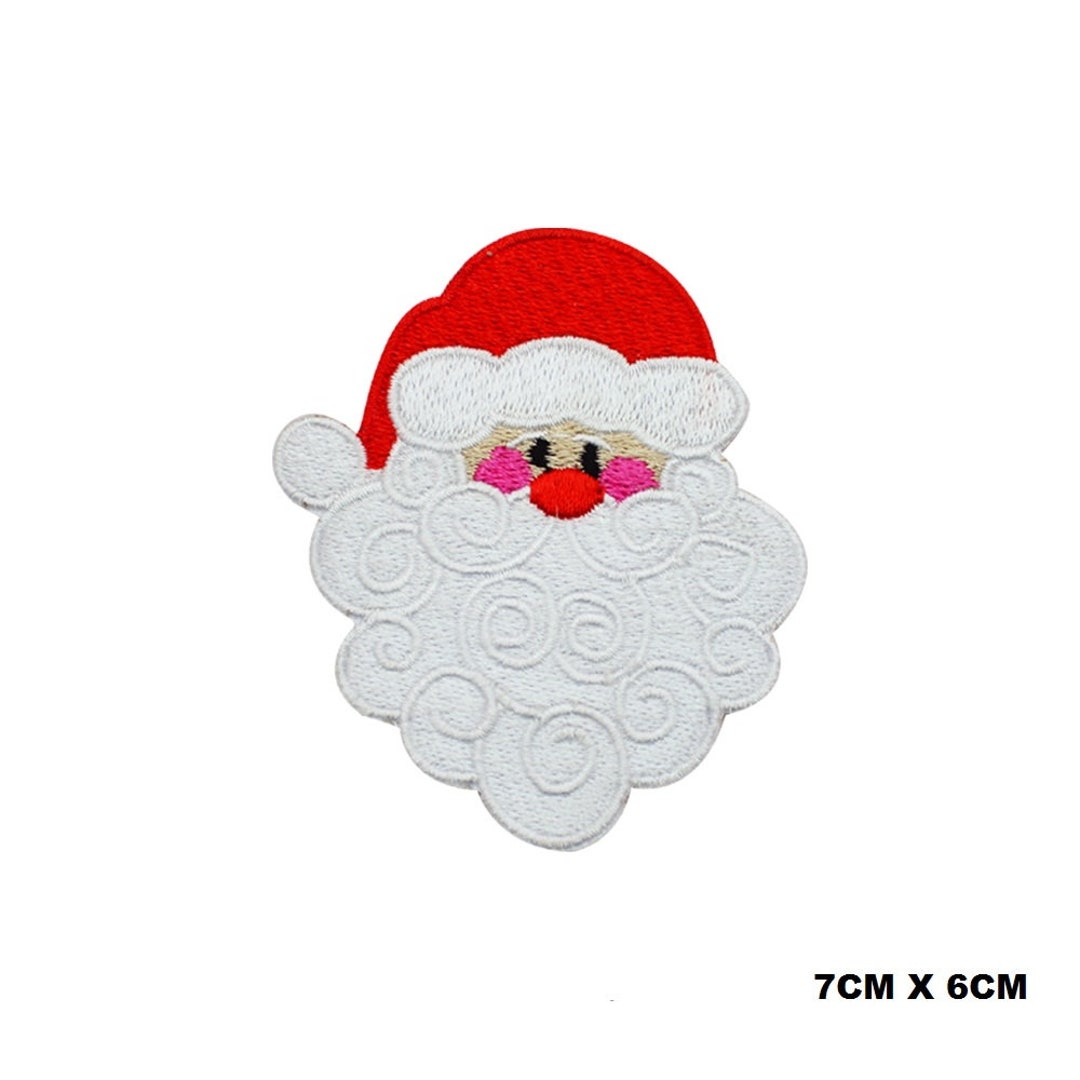 Logo de Noël du Père Noël Patch Iron-On, Badge de lecteur de vinyle ...