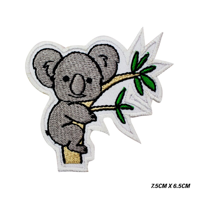 Baby Koala Animal Cartoon Logo Iron-on Patch, Vinyl Player Badge ...