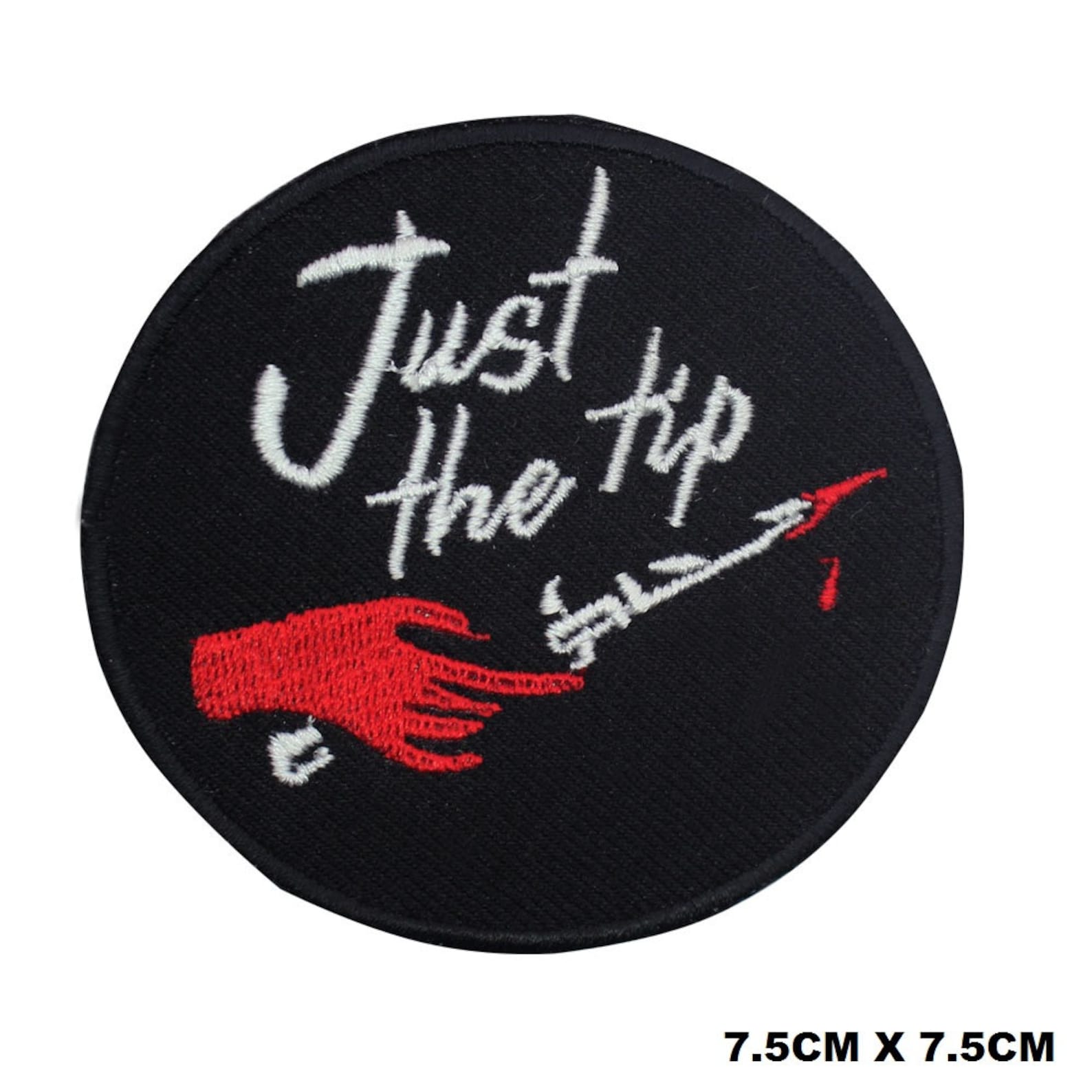 Just the Tip Circle Logo Iron-on Patch, Vinyl Player Badge, Vintage ...