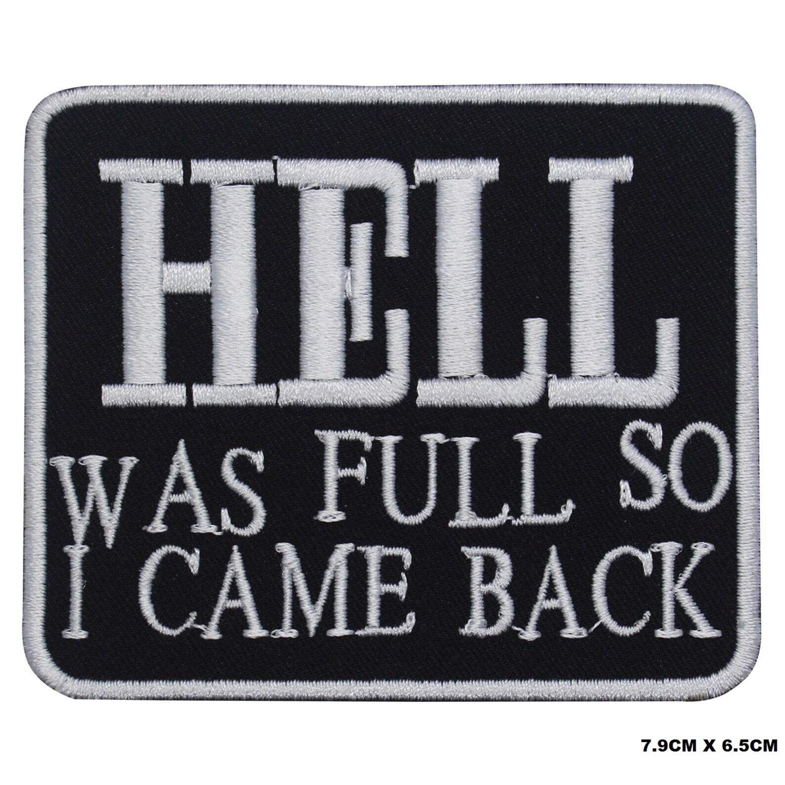 HELL WAS Full Letters Logo Iron-on Patch, Vinyl Player Badge, Vintage ...