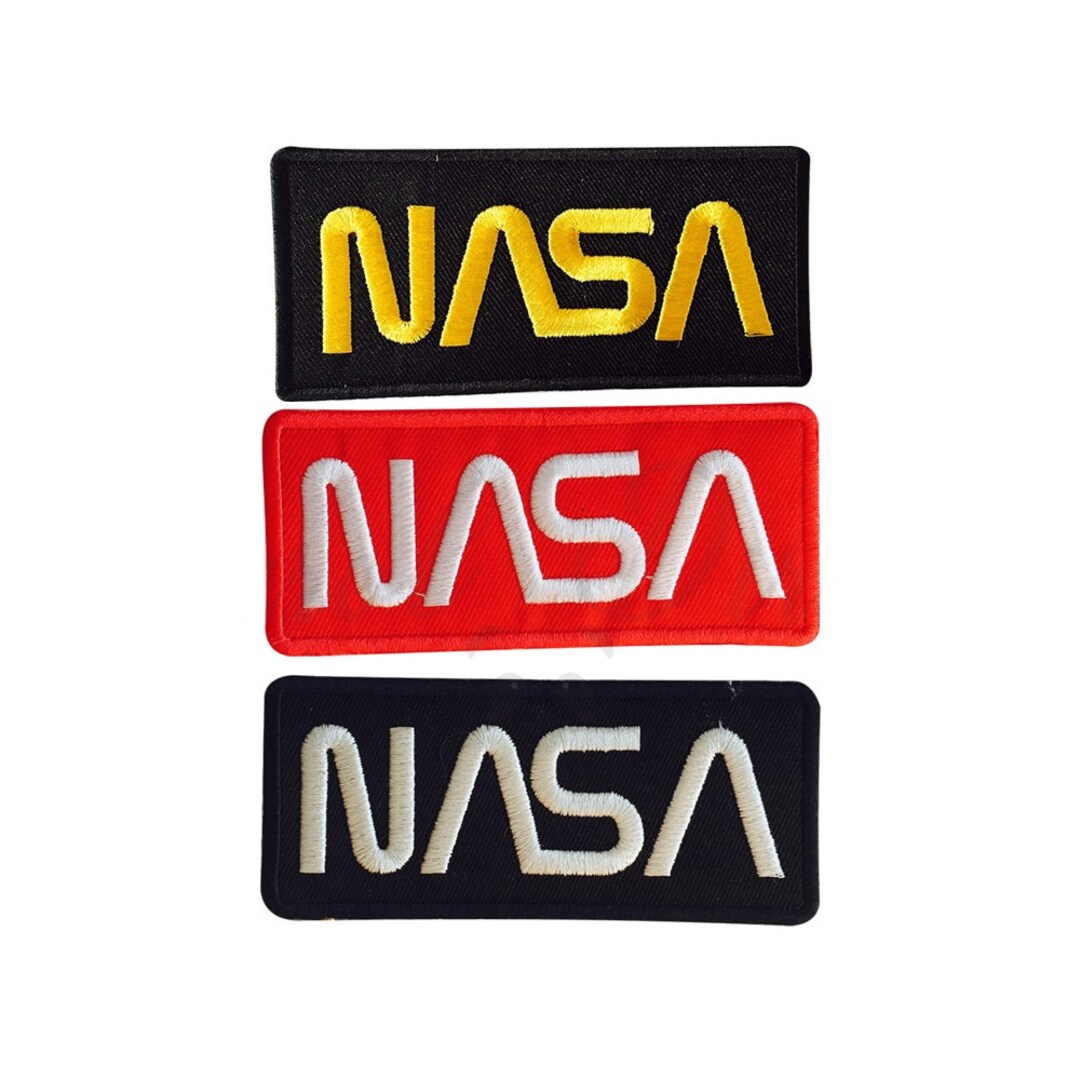 NASA USA Name Letters Iron-on Patch, Vinyl Player Badge, Vintage ...