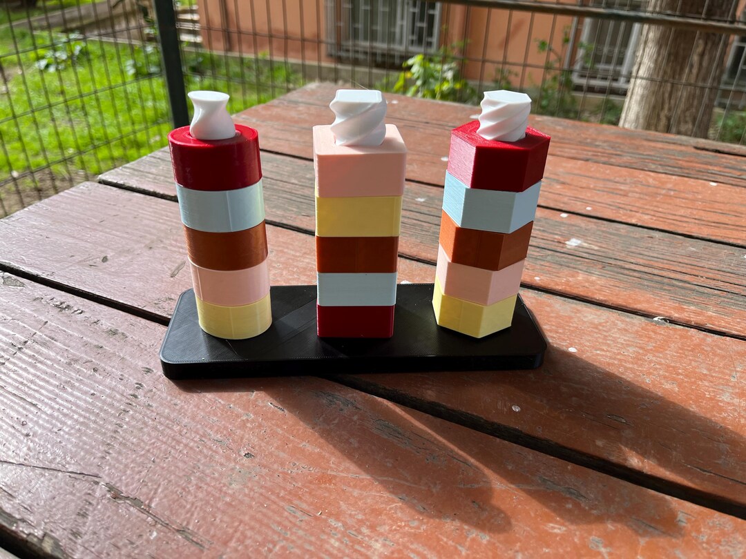 3D Cylinder Children's Toy W\ Fun and Colorful Educational Toy ...