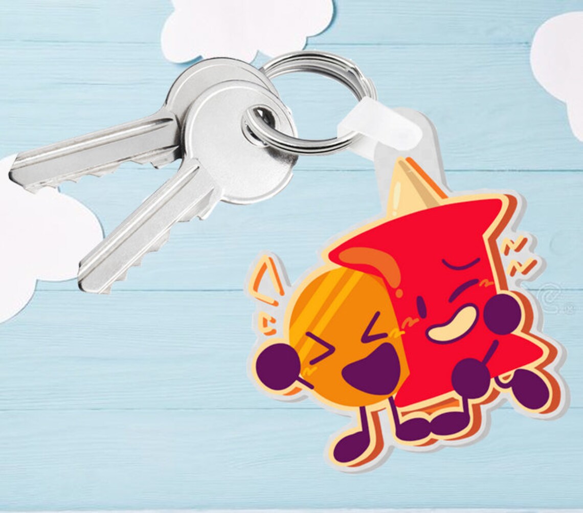 Coiny and Pin Tpot Keychain - Etsy