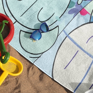 Animatic Animatic Battle and Clock Its Time for the ITFT Beach Towel ...