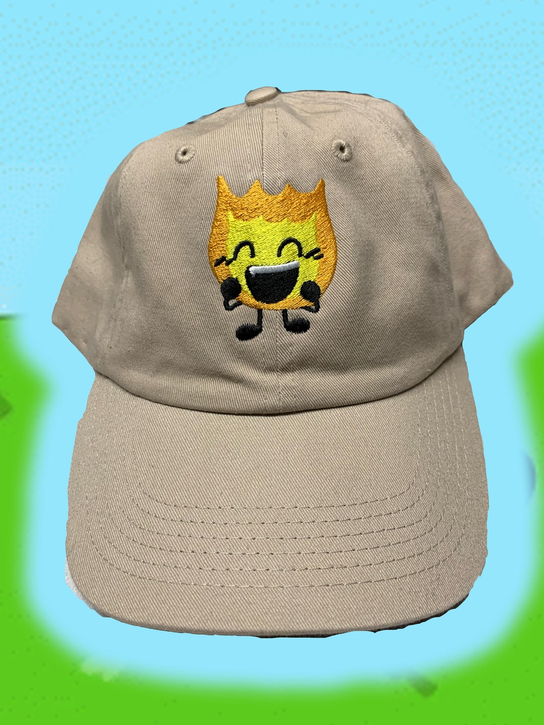 Firey BFDI Dad Hats Firey Hat Custom Battle for Dream - Etsy