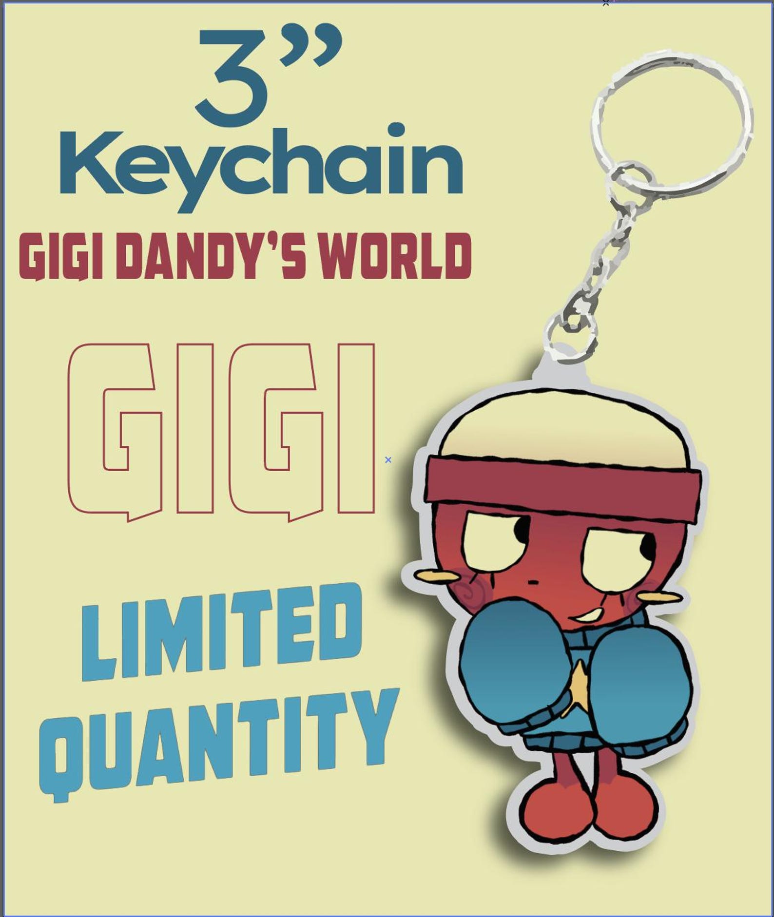 Gigi Dandys World Roblox Keychain - Etsy