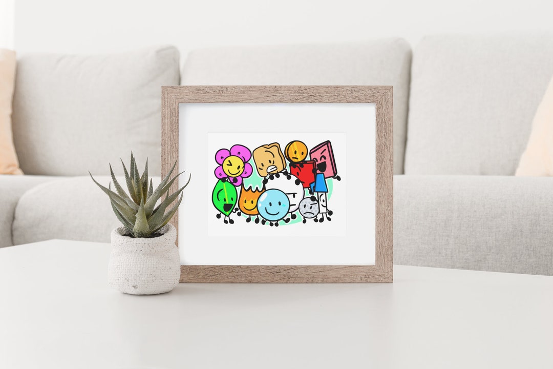Battle for Dream Island Digital Print Bfb Fan Art Saw Bfdi Flower Bfb ...
