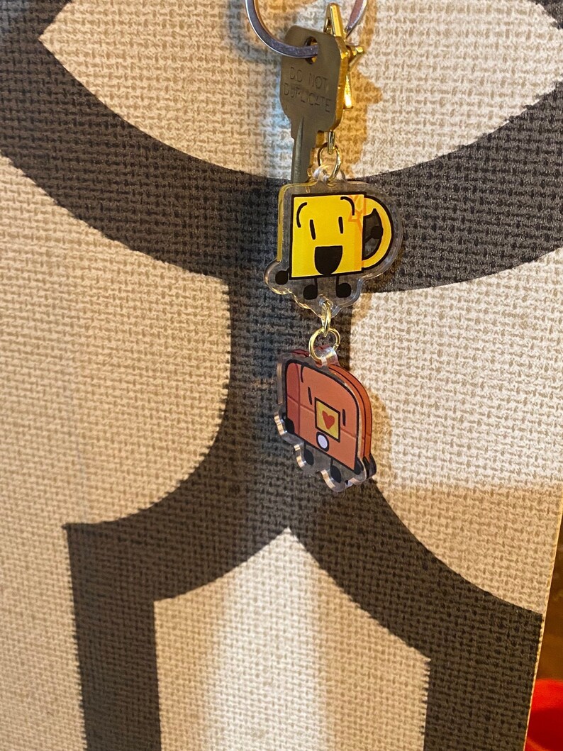 Cup and Treasure Chest PPT2 Linked Keychain Youtube Object Show - Etsy