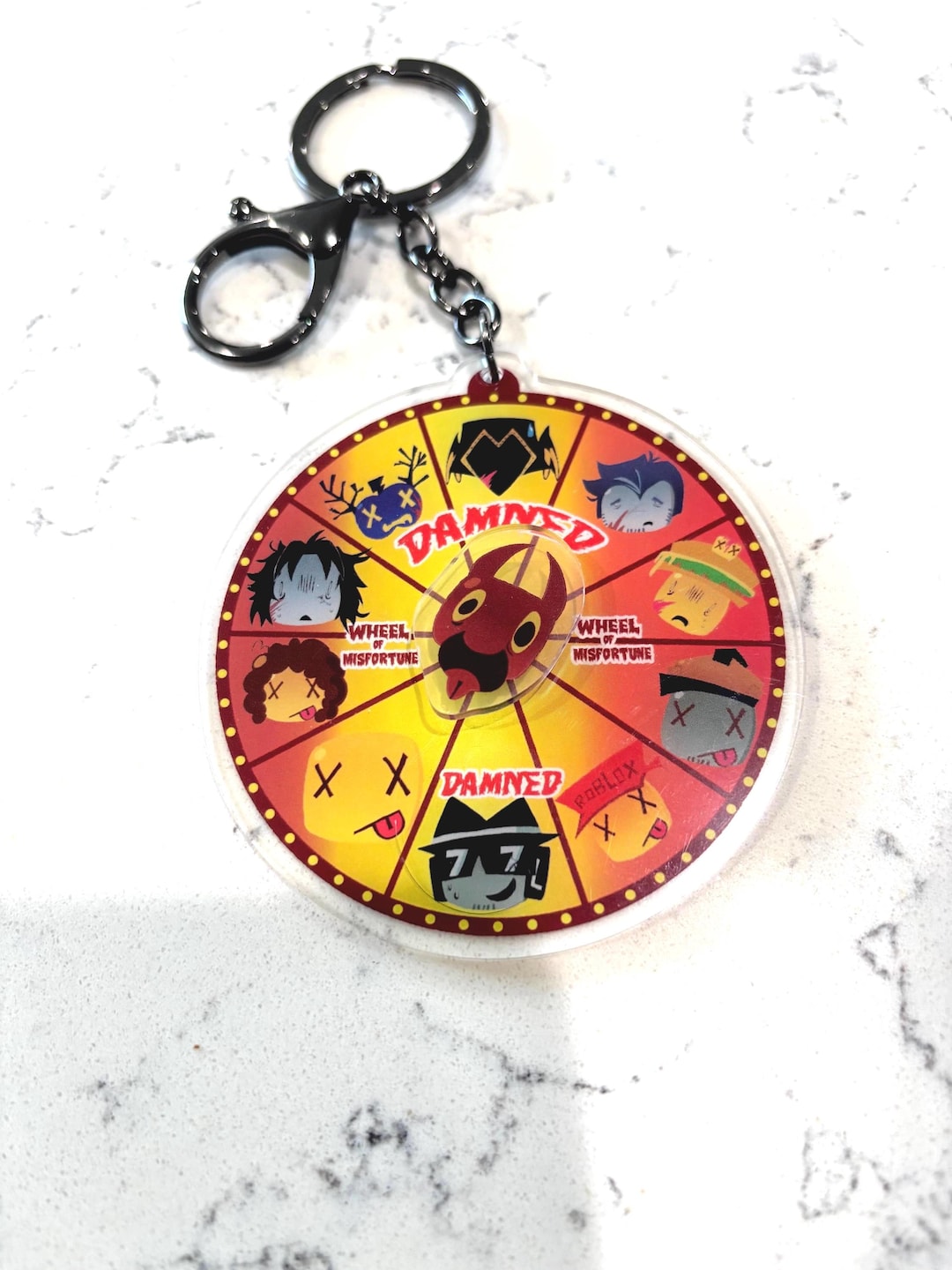 Spinner Rainbow Holographic Roblox Forsaken Survivors Keychains 007n7 ...