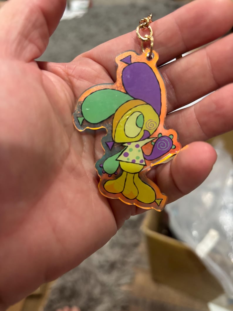 Looey Dandy’s World CLEAR Rainbow Keychain - Etsy