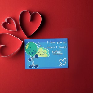 Battle for Dream Island Digital Print - Bfb Fan Art - Valentines Day ...