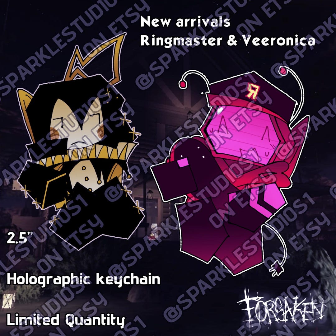 Roblox Forsaken UPCOMING Survivors Keychains Veeronica and Ringmaster ...