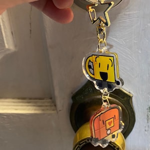 Cup and Treasure Chest PPT2 Linked Keychain Youtube Object Show - Etsy