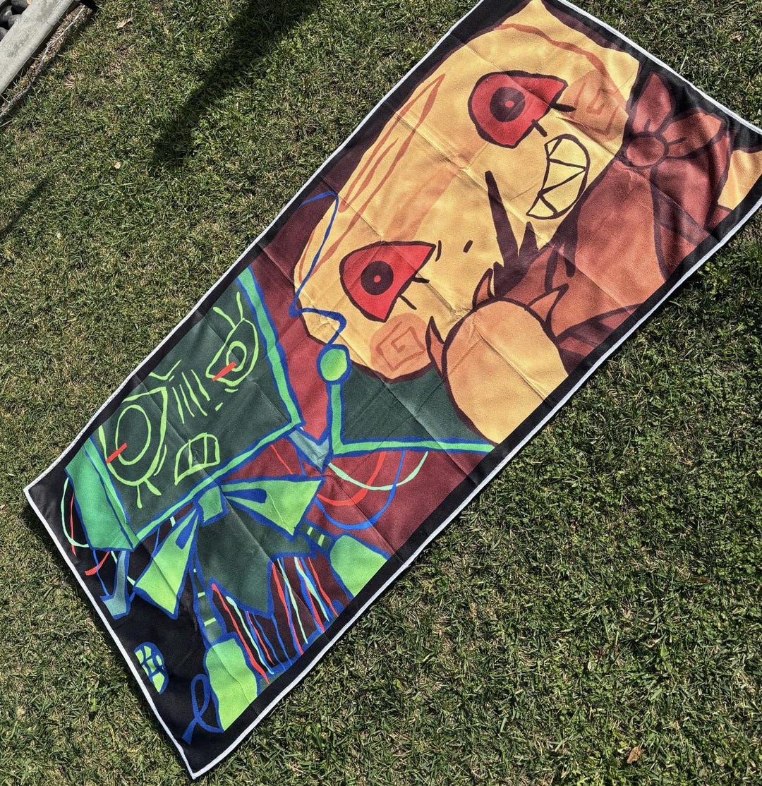 Dandy's World Beach Towel Twisted Vee and Twisted Shelly - Etsy