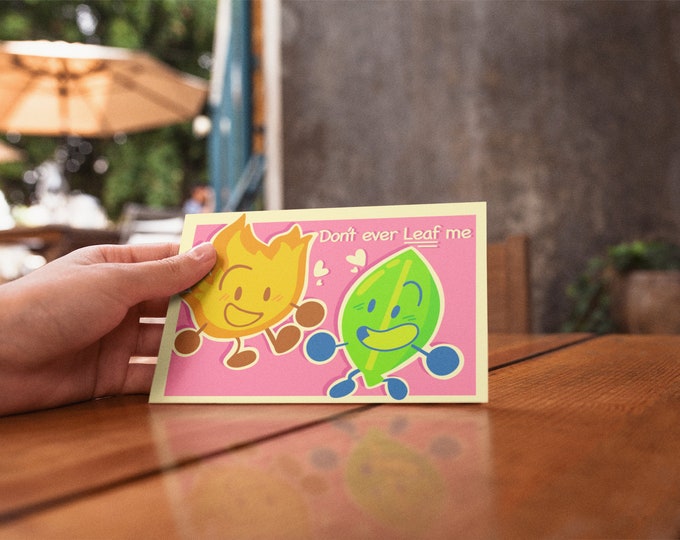 Battle for Dream Island Digital Print - Bfb Fan Art - Valentines Day ...