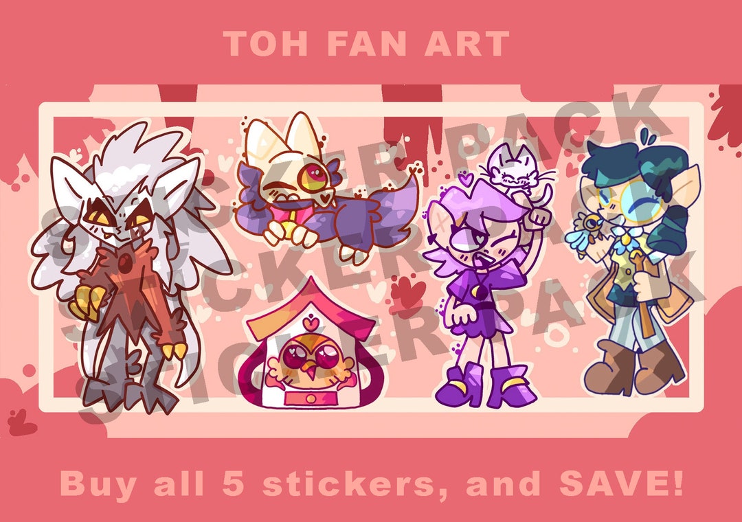 The Owl House Sticker TOH Sticker Pack TOH Fan Art King - Etsy Australia