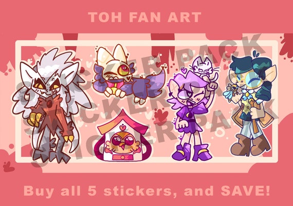 The Owl House Sticker TOH Sticker Pack TOH Fan Art King - Etsy Australia