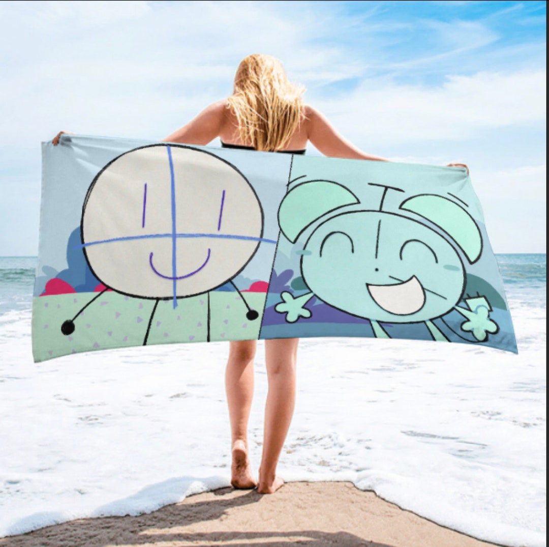 Animatic Animatic Battle and Clock Its Time for the ITFT Beach Towel Object Show - Etsy