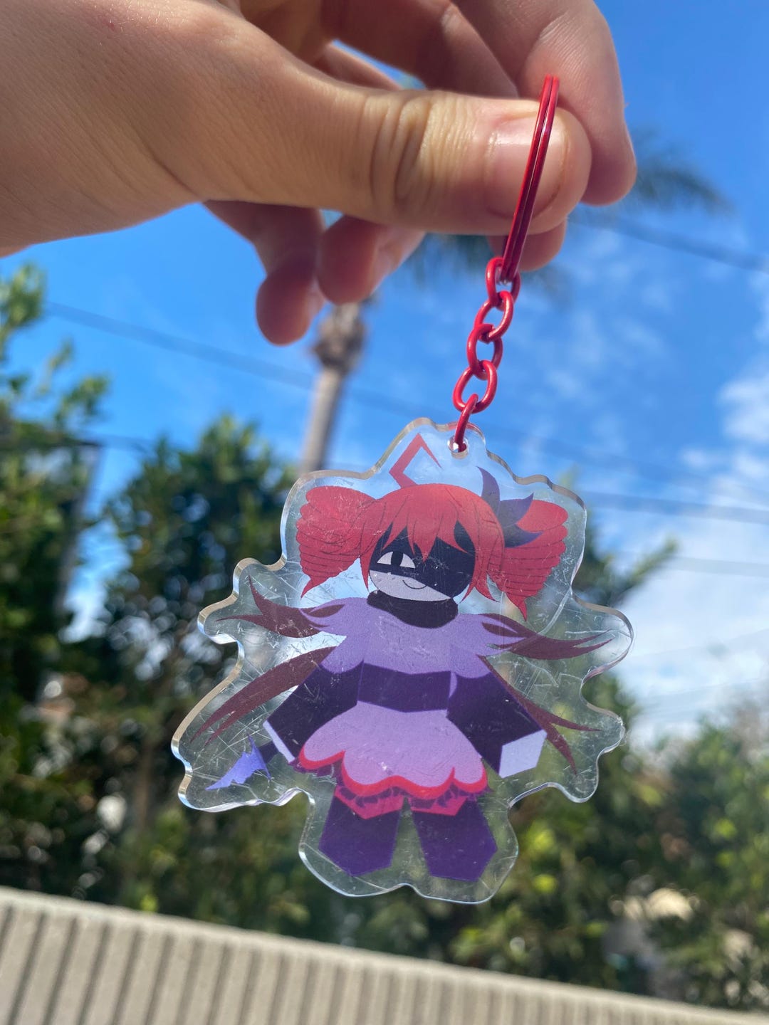 Ghoul Teto Two Time Roblox Forsaken Double-sided Acrylic Keychain ...
