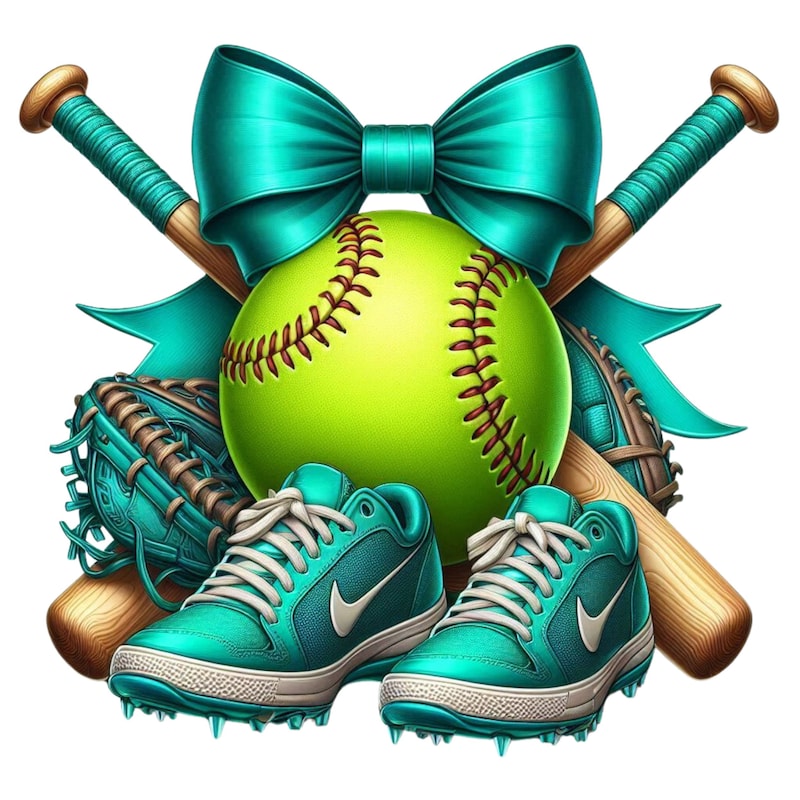 Girls Softball Art - Etsy