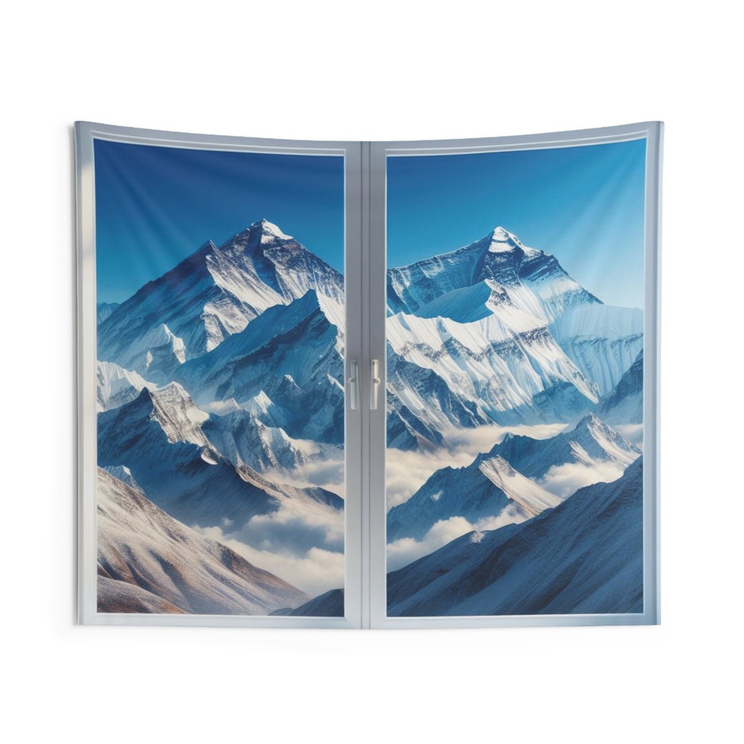 Mount Everest Window With a View. Wall Art. Place in Any Small Space to ...