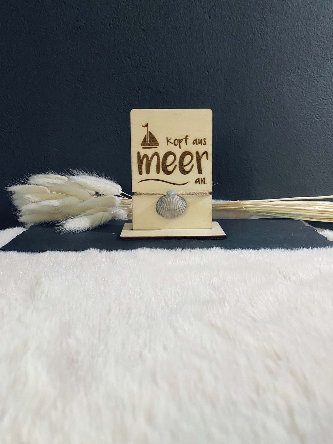 Standee Map Decoration Gift Idea Sea Head With Shell Band - Etsy