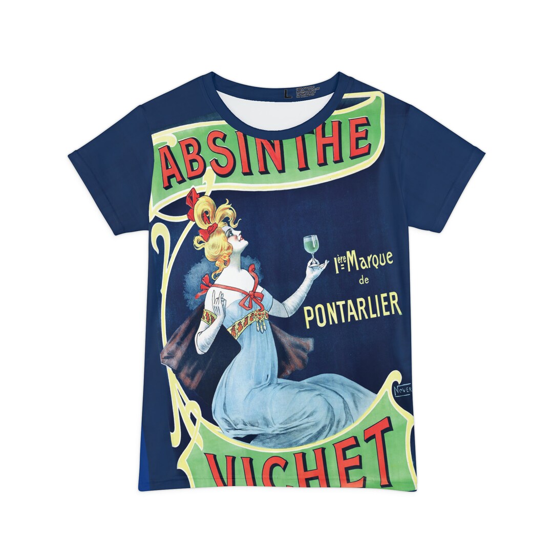 Vintage Style Absinthe Advertisement Women's Short Sleeve - Etsy
