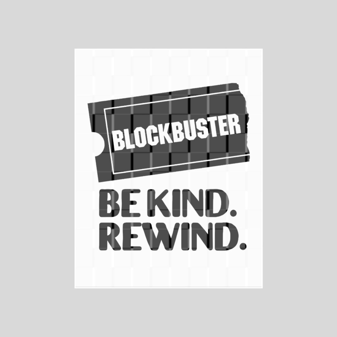 Blockbuster Svg Png Pdf Jpg 90s Movie Rentals Vhs Cassette - Etsy