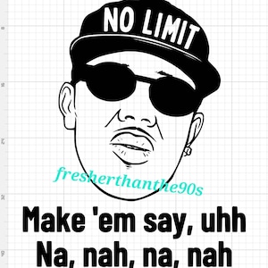 Master P Svg Png Pdf Jpg 90s Rap Hip Hop Make Em Say Uhh - Etsy