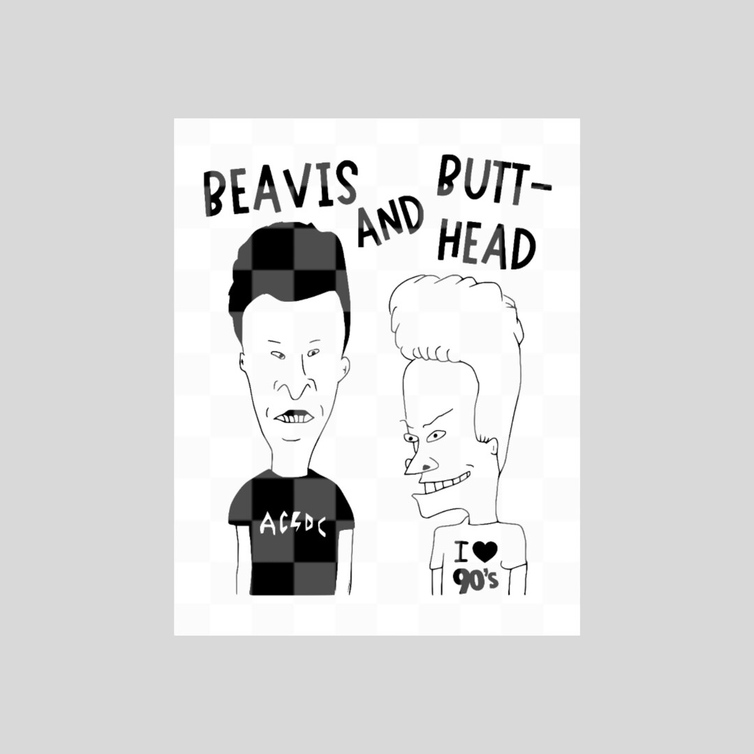 Beavis Butthead Svg Png Pdf Jpg 90s Mtv Television Show - Etsy
