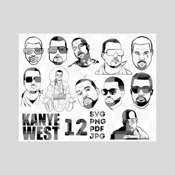 Kanye Svg - Etsy